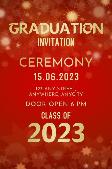 Graduation Program Poster Template | PosterMyWall