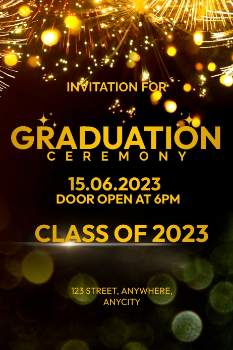 Graduation Program Poster Template | PosterMyWall