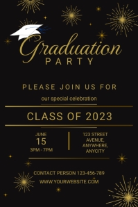 Graduation Program Poster Template | PosterMyWall