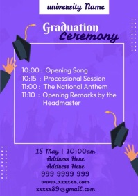 graduation program template pg2 | PosterMyWall