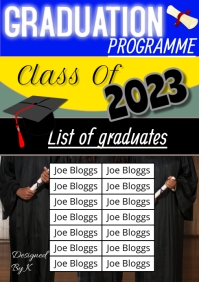 graduation program template pg2 | PosterMyWall