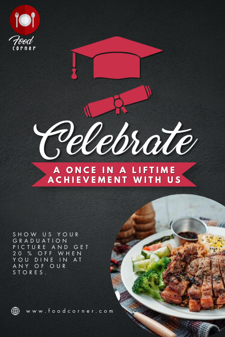โปรโมชั่นจบการศึกษา เทมเพลต | PosterMyWall