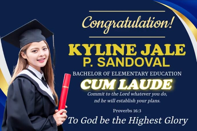 Graduation Tarpaulin Ads Template | PosterMyWall