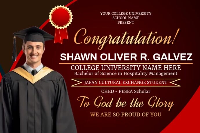 Graduation Tarpaulin Template | PosterMyWall