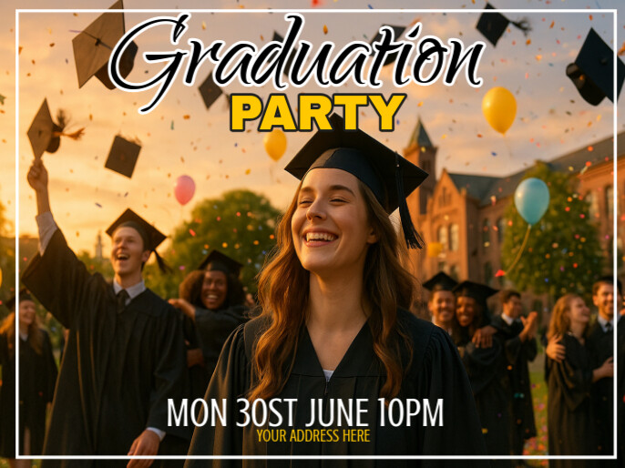 Graduation Template design | PosterMyWall