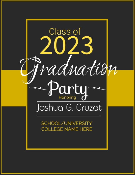 graduation template | PosterMyWall
