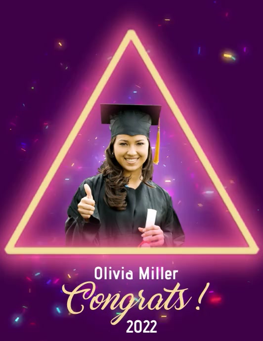 Copy of Graduation video flyer template | PosterMyWall