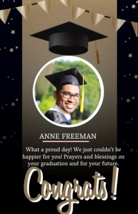 GRADUATION A4 TEMPLATE.E | PosterMyWall