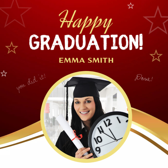 Copy of Graduation Wish Banner Post Design | PosterMyWall