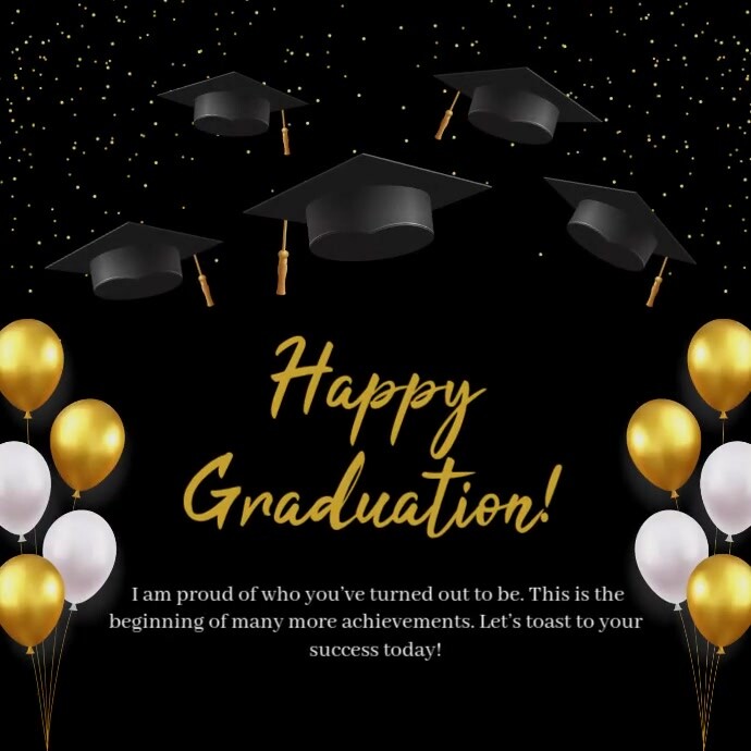 Graduation Wish Instagram Post Template | PosterMyWall