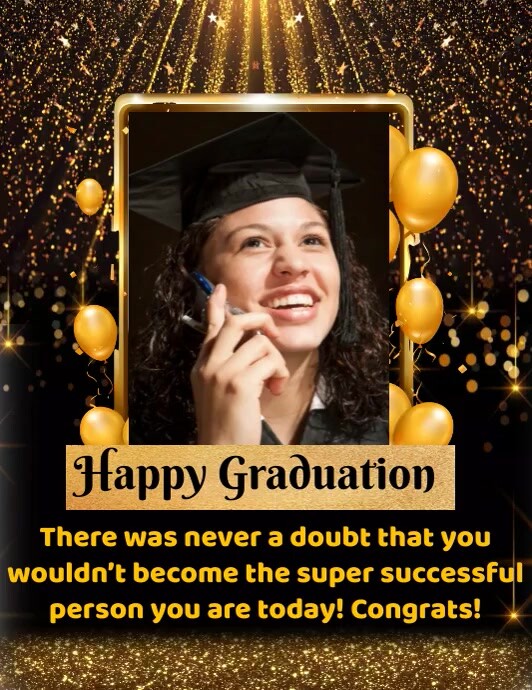 Graduation wishes video template | PosterMyWall