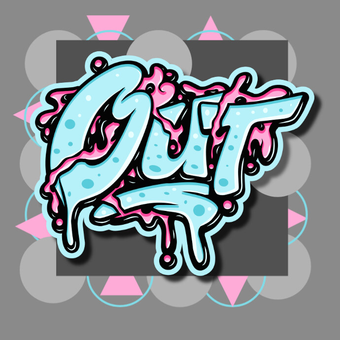 Copy of Graffiti art word OUT artwork | PosterMyWall