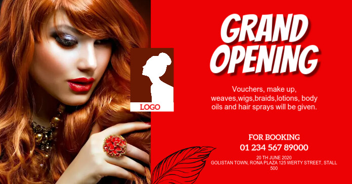 GRAND BEAUTY PALOUR OPENING POSTER Template | PosterMyWall