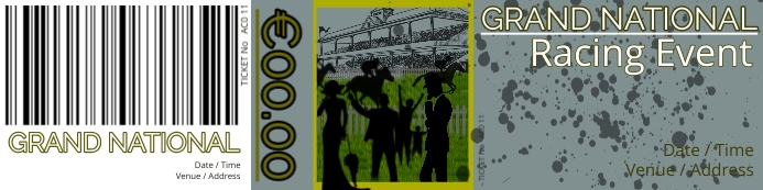 GRAND NATIONAL Races Ticket Template | PosterMyWall