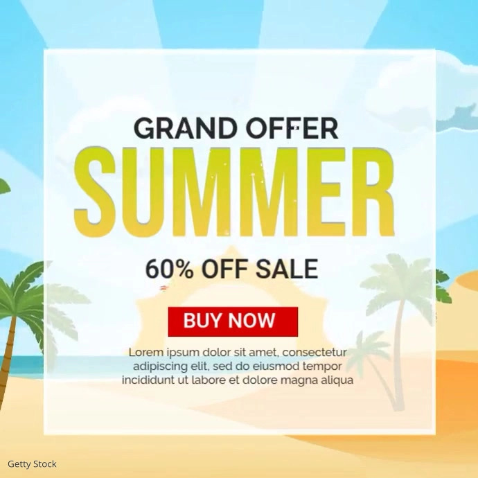 Grand Offer Summer Templat | PosterMyWall