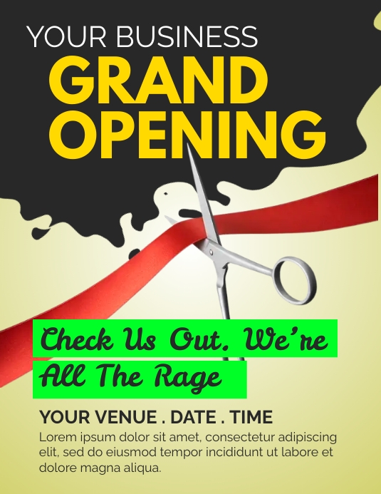 Iklan Grand Opening Templat | PosterMyWall