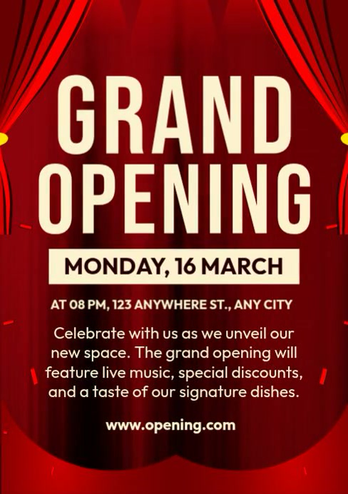 Grand Opening Ads Template | PosterMyWall
