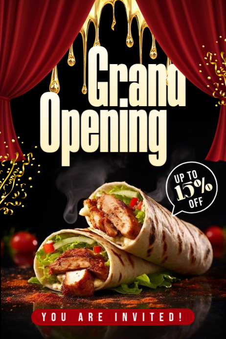 Plantilla de Grand Opening Ads | PosterMyWall