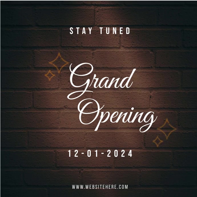 Modèle Grand Opening Animated Video Instagram Post | PosterMyWall