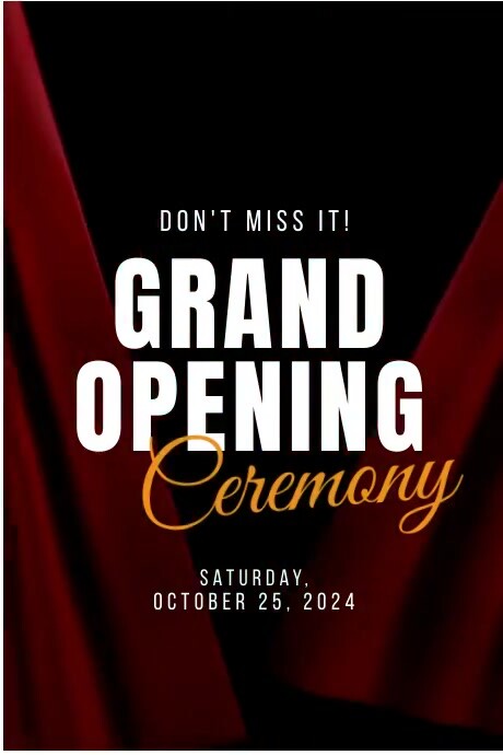 Grand Opening Animated Video Poster Template | PosterMyWall