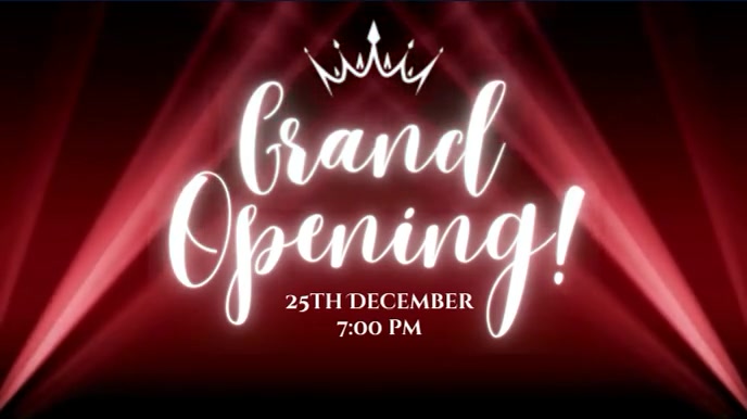 Copy of Grand Opening Announcement Video | PosterMyWall