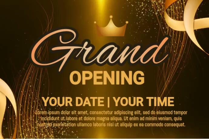 Plantilla de Grand Opening Banner | PosterMyWall