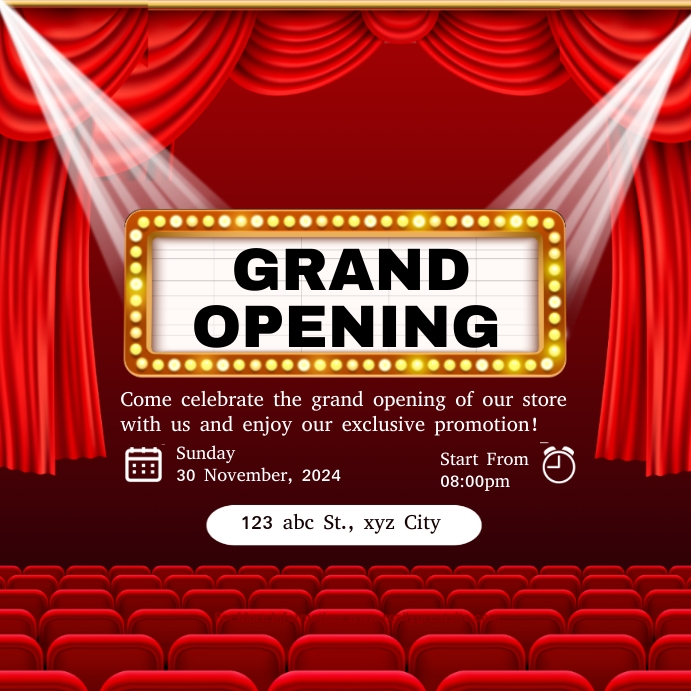 Copy of Grand opening celebration templates | PosterMyWall
