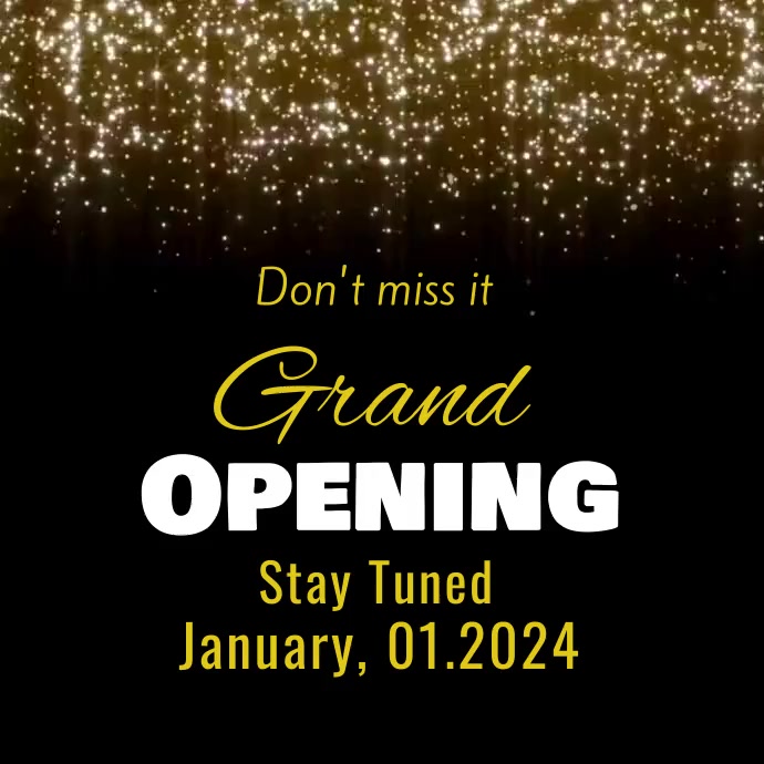 Grand opening ceremony animation video Template | PosterMyWall