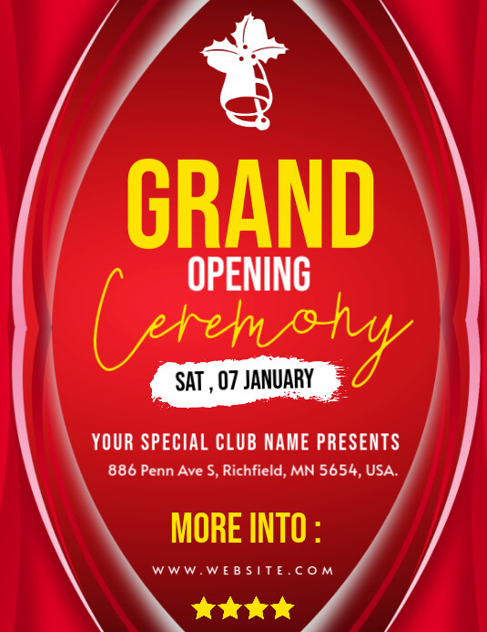 Copy of grand opening ceremony | PosterMyWall