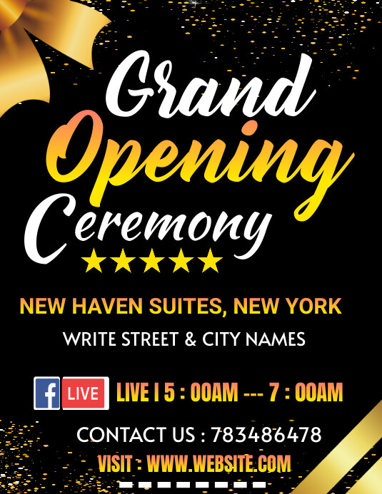 Copy of grand opening ceremony | PosterMyWall