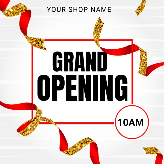 grand opening ceremony Template | PosterMyWall