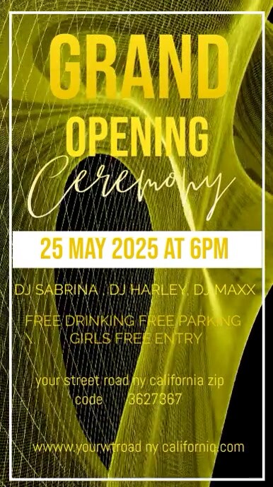 Grand Opening Ceremony Template | PosterMyWall