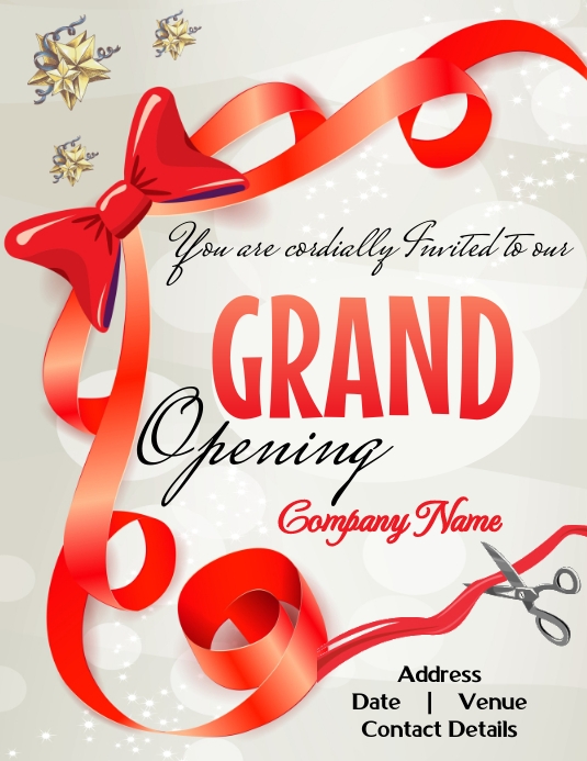 Plantilla de Grand Opening Ceremony | PosterMyWall