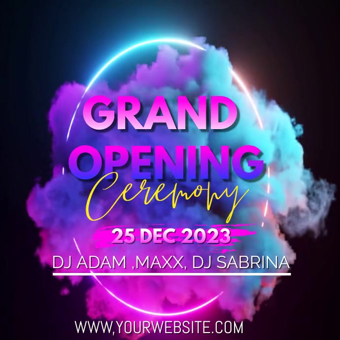 GRAND OPENING CEREMONY Template | PosterMyWall