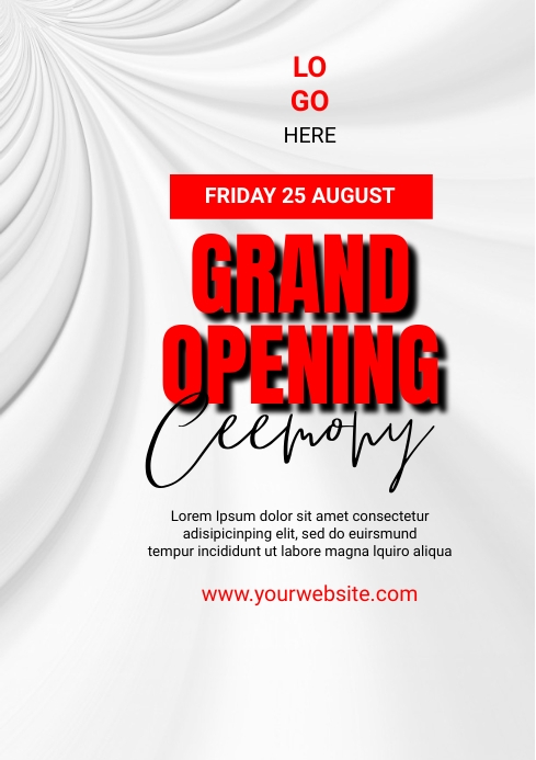 grand opening ceremony Template | PosterMyWall