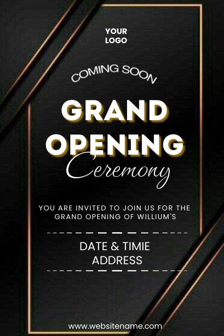 Grand opening ceremony Template | PosterMyWall