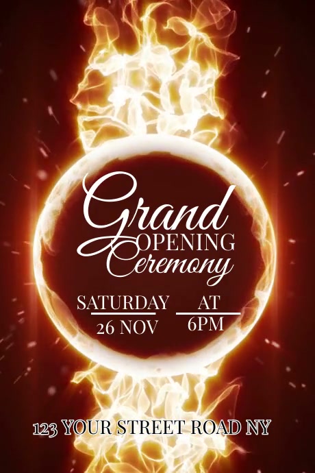 Grand opening ceremony Template | PosterMyWall