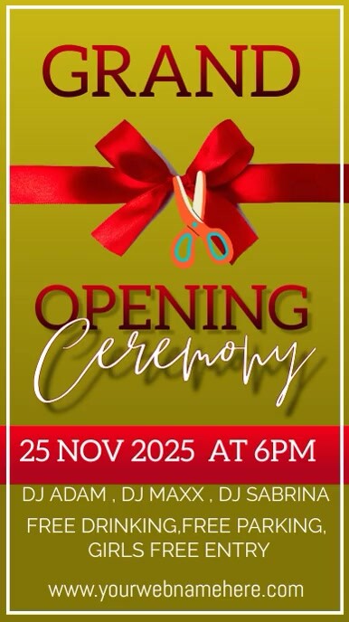 Copy of Grand Opening Ceremony | PosterMyWall
