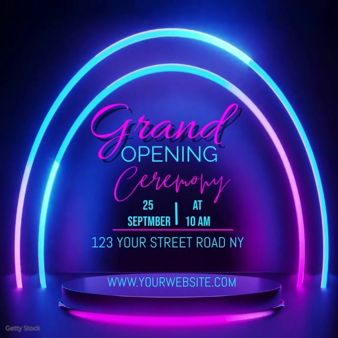 Grand opening ceremony Template | PosterMyWall