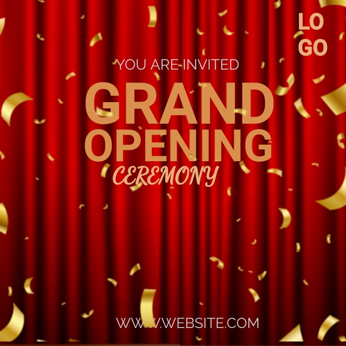 Grand opening ceremony template | PosterMyWall