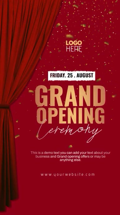 Modèle Grand Opening Ceremony Template | PosterMyWall
