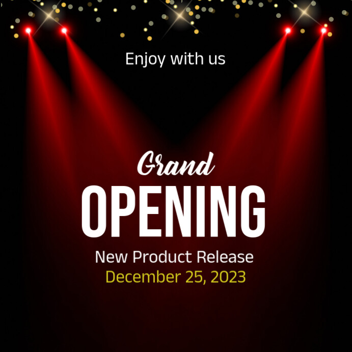 Modèle Grand opening ceremony templates | PosterMyWall