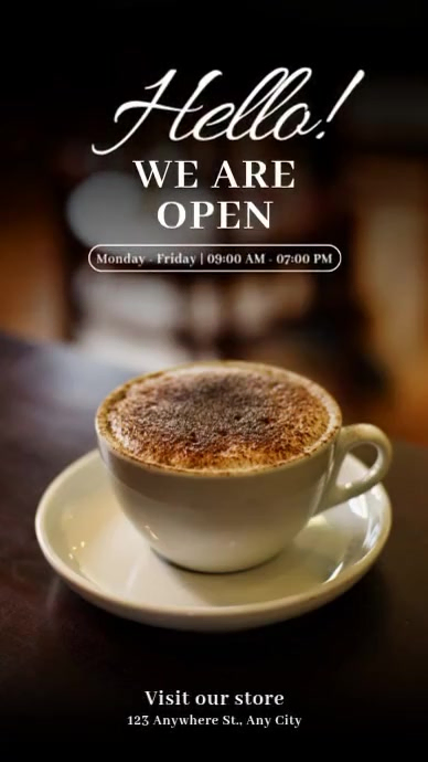 Grand Opening Coffee Shop Template | PosterMyWall