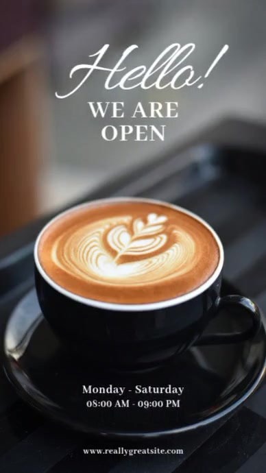 Grand Opening Coffee Shop Template | PosterMyWall