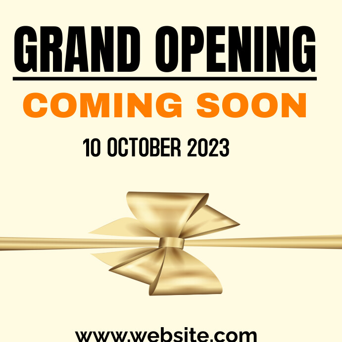Grand opening coming soon design template | PosterMyWall
