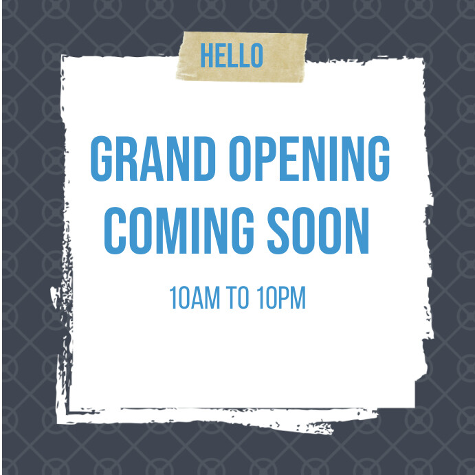 Grand opening coming soon Templat | PosterMyWall