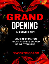 Grand opening design template flyer | PosterMyWall