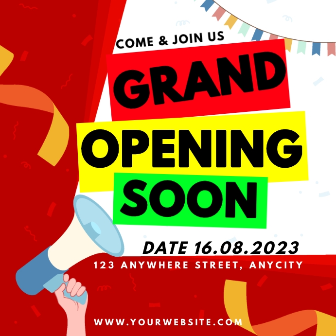 Grand Opening Template | PosterMyWall