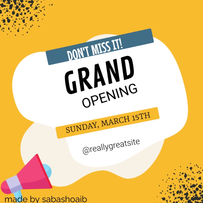 Grand opening Template | PosterMyWall