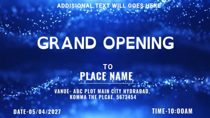 Copy of Grand opening | PosterMyWall